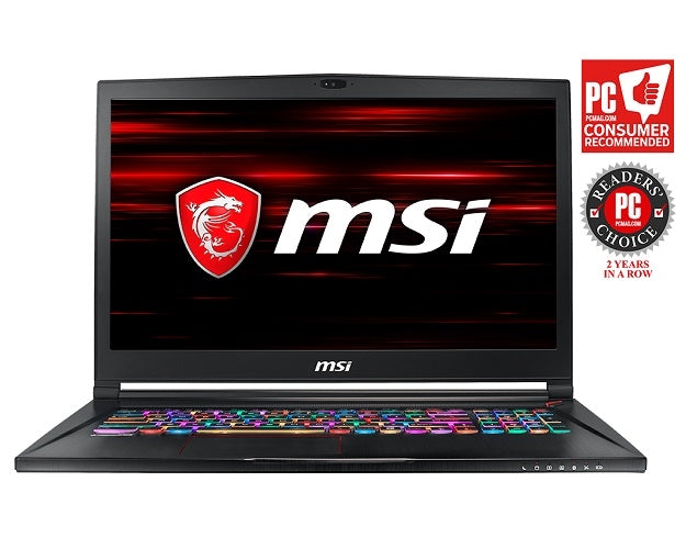 MSI Notebook GS73016 17.3inch Core i7-8750 16GB 256GB+2TB GeForce GTX1 ...