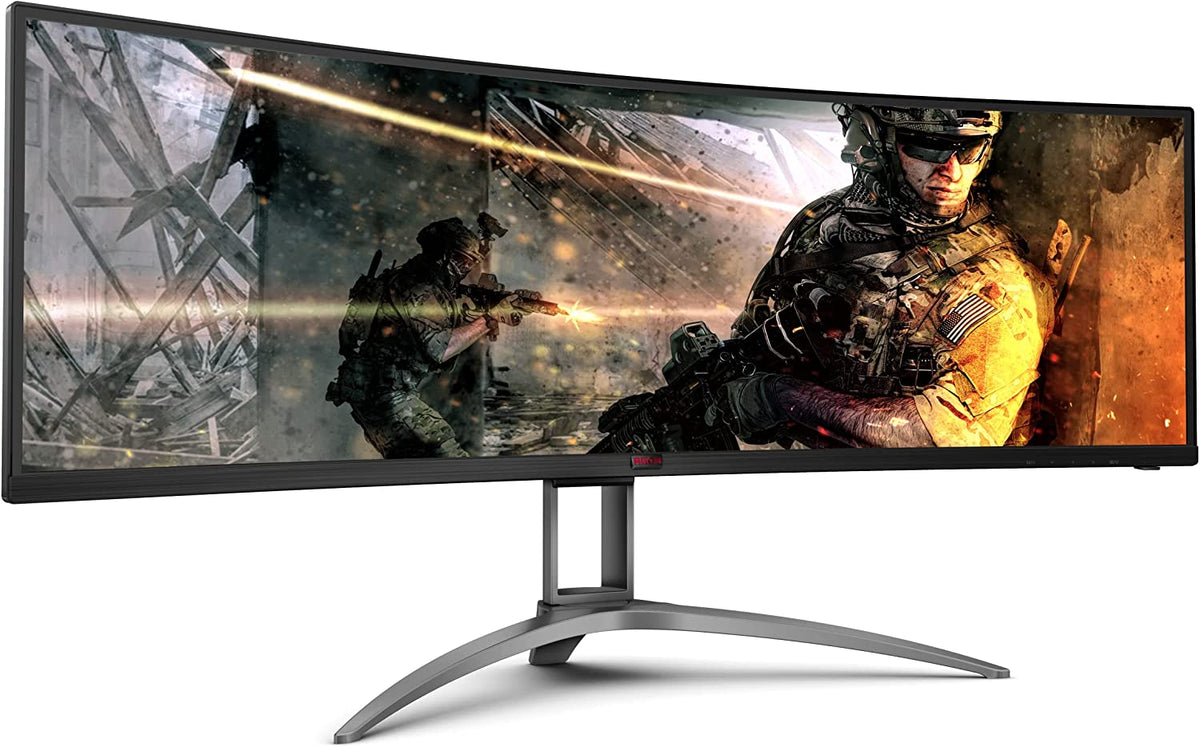 AOC AGON Curved Gaming Monitor 49" (AG493UCX), Dual QHD 5120x1440 @ 12 ...